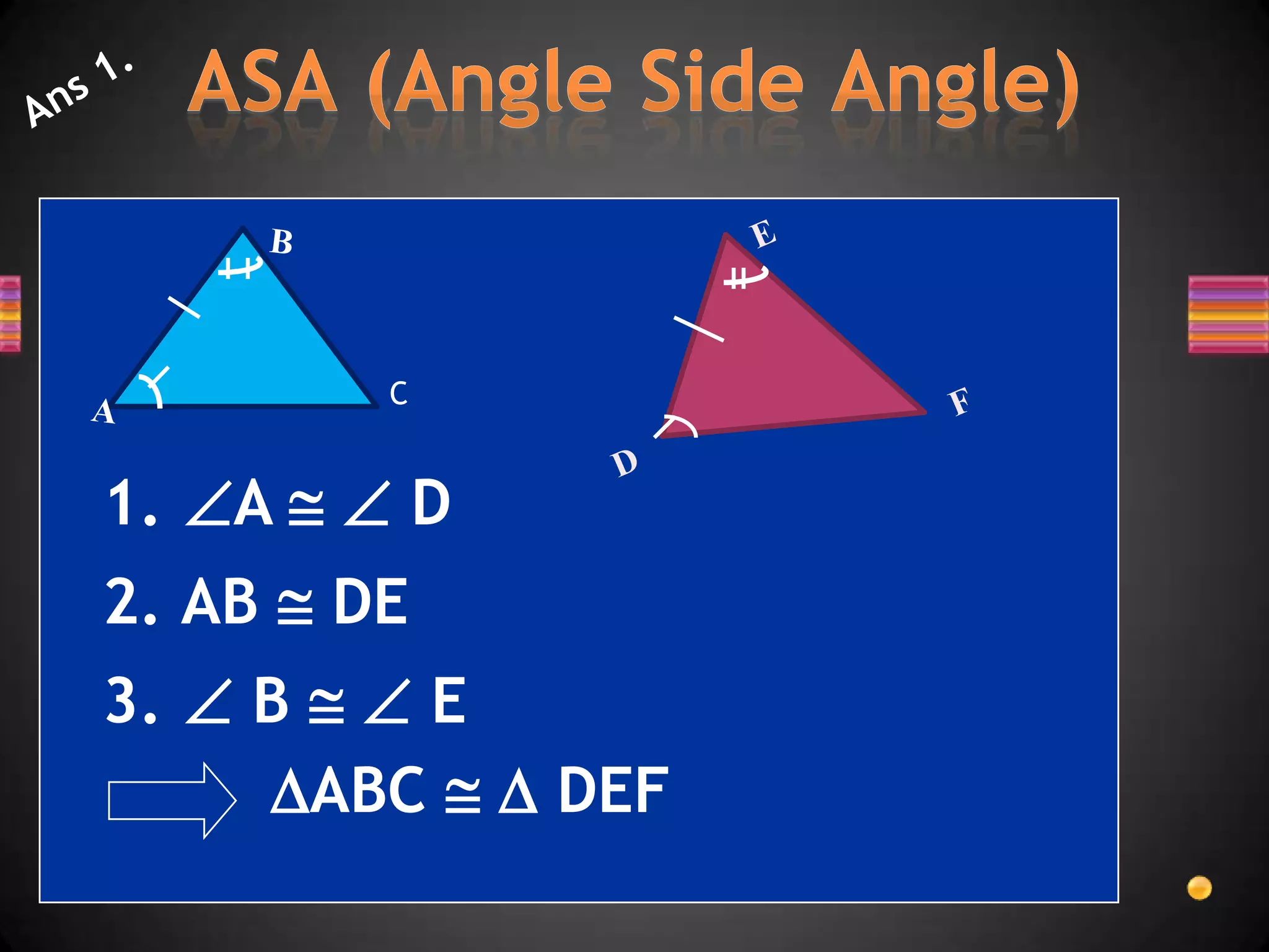 Geometry the congruence of triangles | PPT