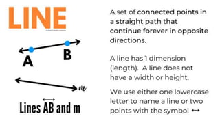 Geometry:shapes, lines,line segment and point | PPTX