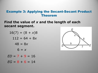 Geometry unit 12.4 segment lengths | PPT