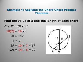 Geometry unit 12.4 segment lengths | PPT