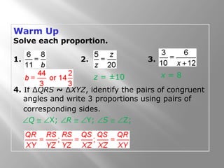 Geometry unit 7.3 | PPT