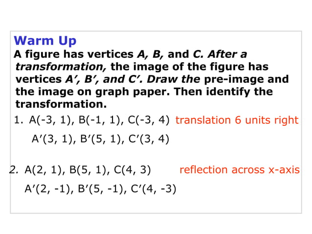 Geometry unit 9.5 | PPT