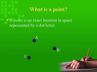 Geometry Vocabulary: Lines and Angles | PPT