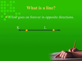 Geometry Vocabulary: Lines and Angles | PPT