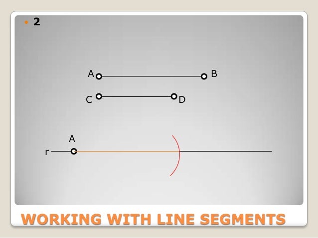 Geometry working with line segments