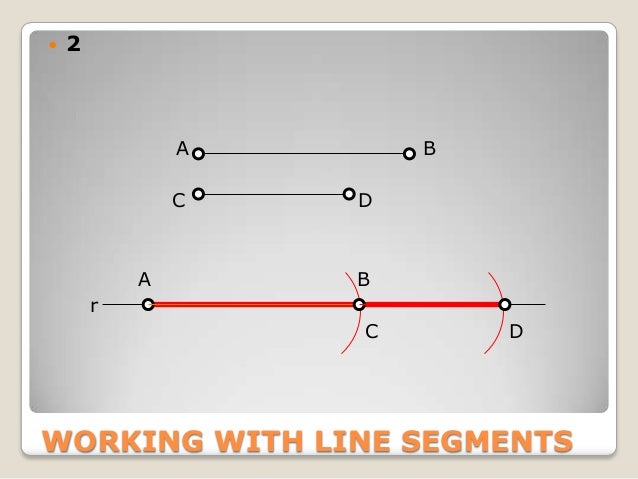 Geometry working with line segments