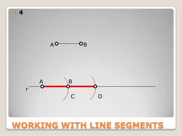 Geometry working with line segments
