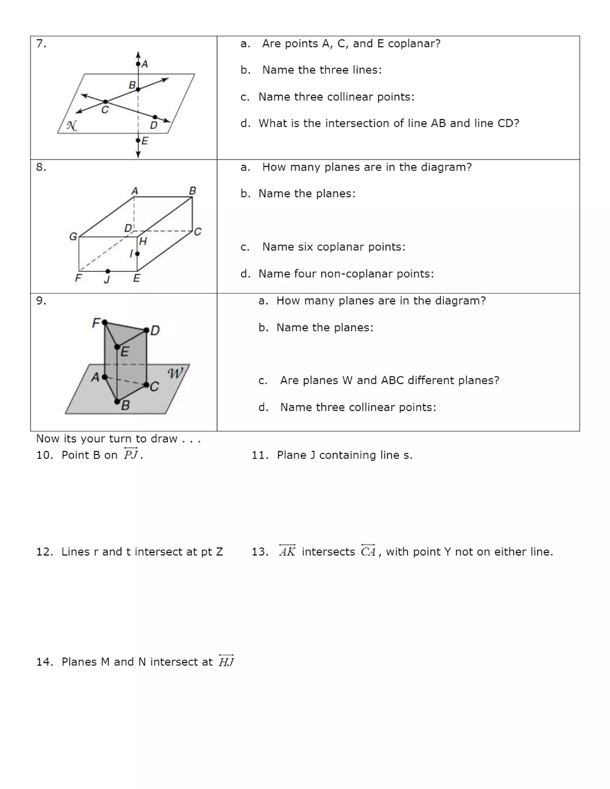 Geometry Worksheet 1.1 Name Points, Lines, and Planes Per __.pdf