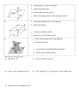 Geometry Worksheet 1.1 Name Points, Lines, and Planes Per __.pdf