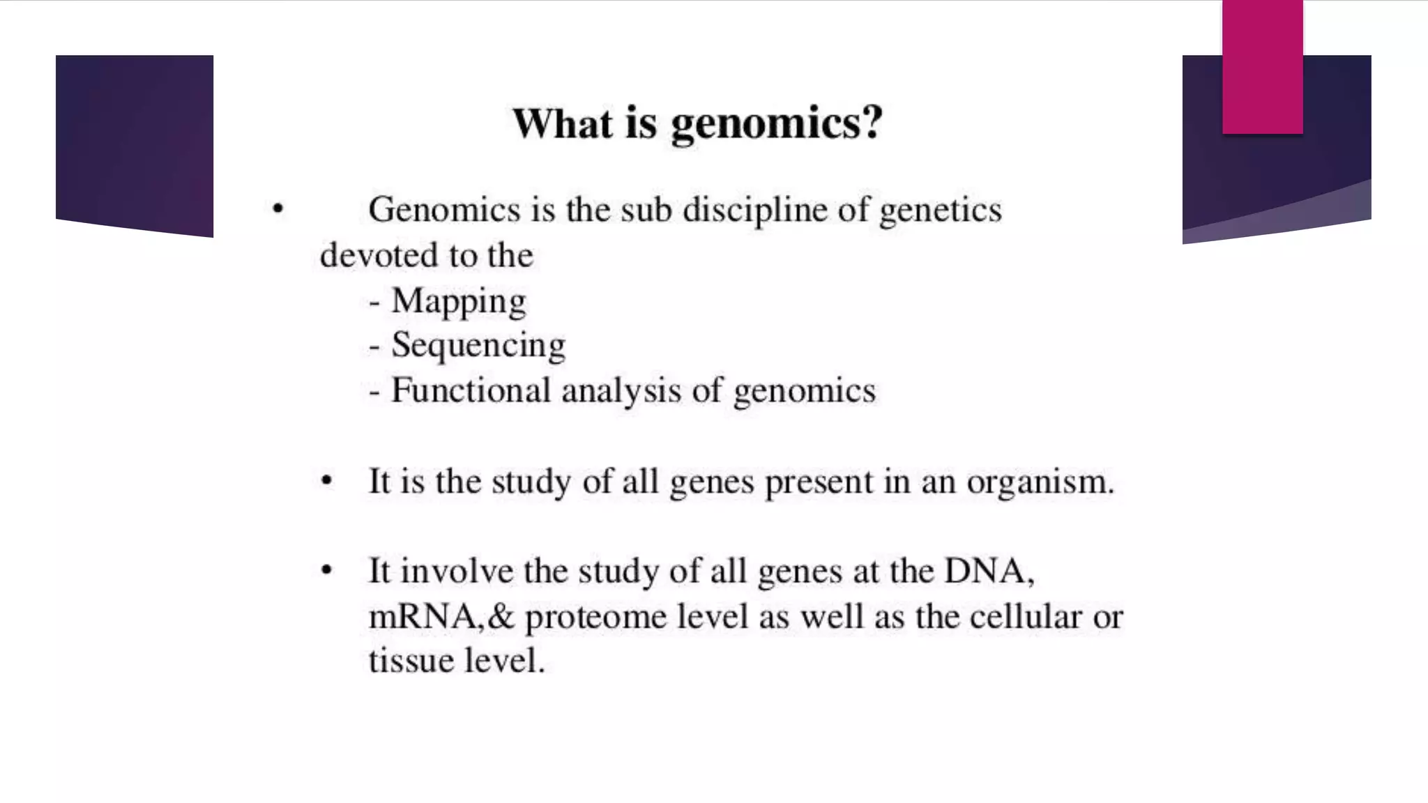 Geomics proteomics | PPTX