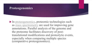 Geomics proteomics | PPTX