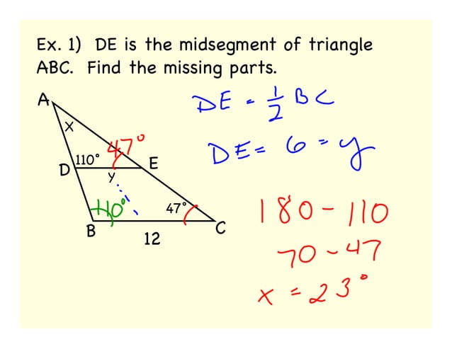 Geo midsegments | PPT