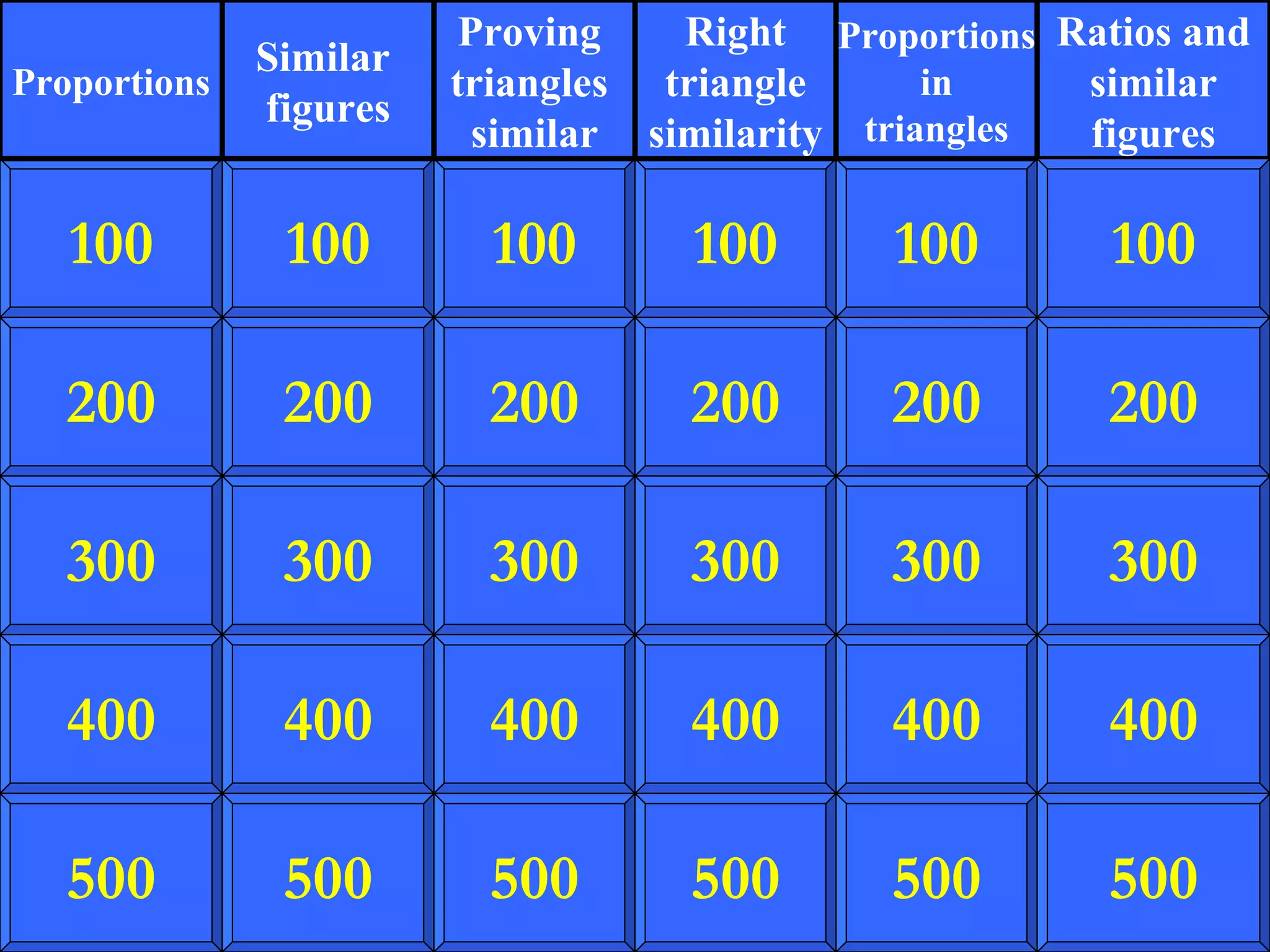 Geom jeopardy ch 8 review | PPT