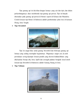 Geomorf 7 geomorfologi gunung api | DOCX