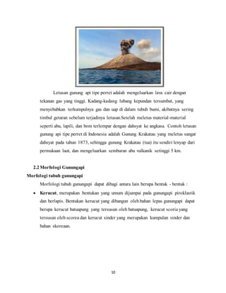 Geomorf 7 geomorfologi gunung api | DOCX