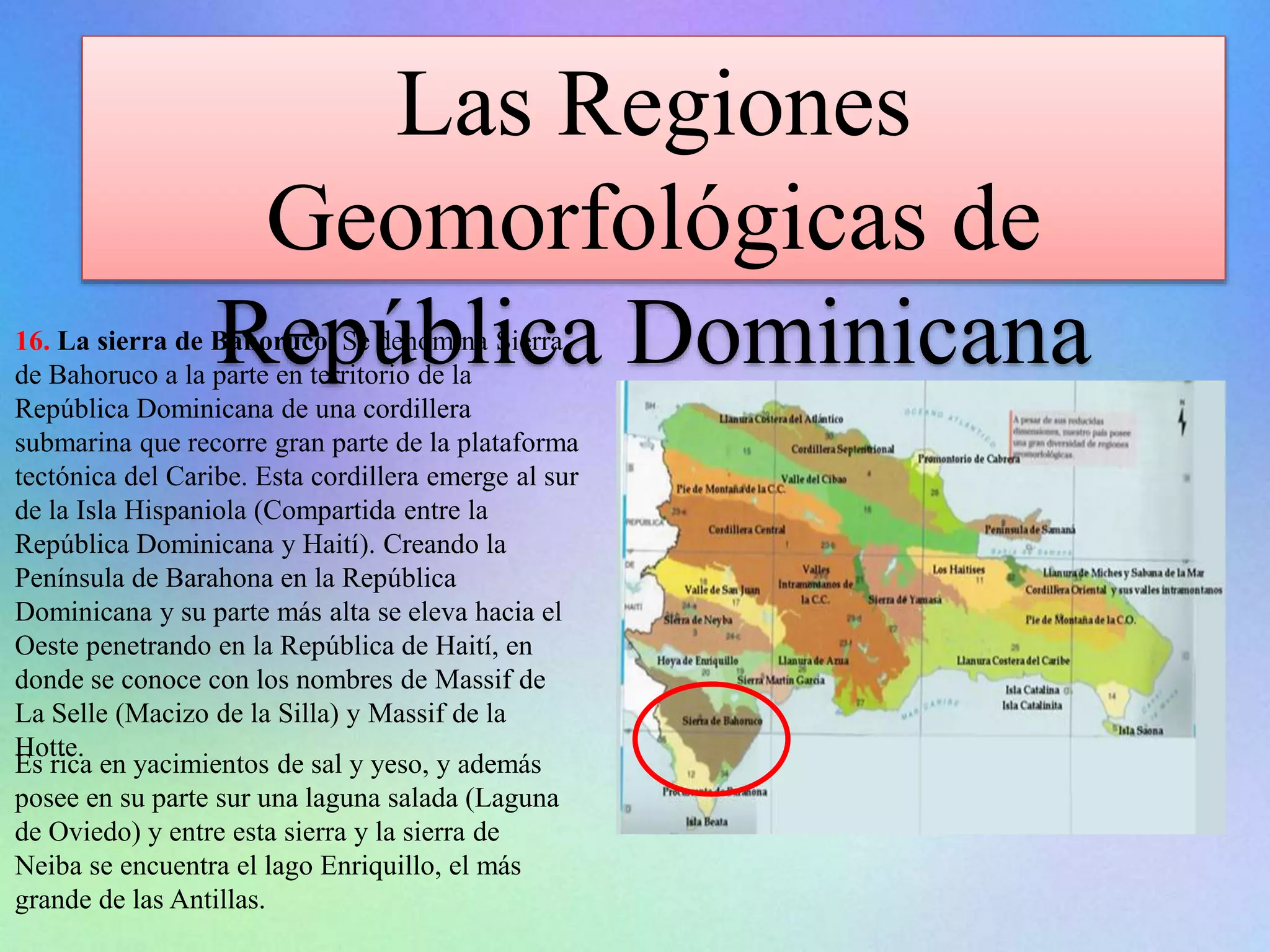 Geomorfología de la isla de santo domingo | PPTX