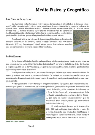 Geomorfología y Paisaje de la Comarca Miajadas-Trujillo | PDF
