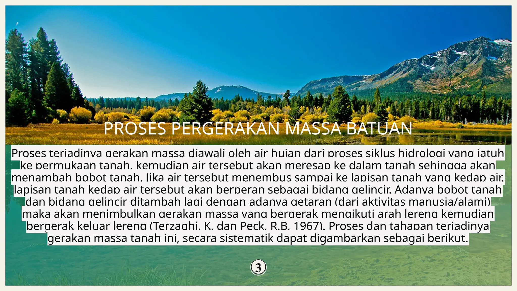 Geomorfologi 5-6 Mass Movement material pptx | PPTX