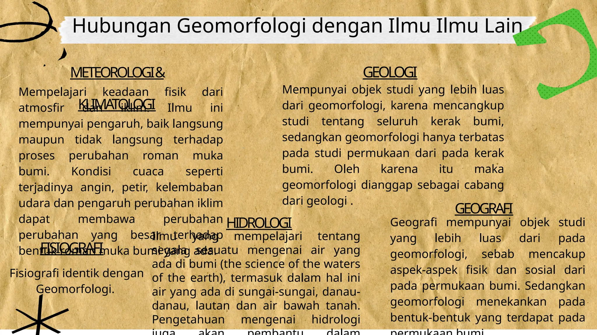 GEOMORFOLOGI_PENDAHULUAN_PEOSES GEOMORFIK | PPTX