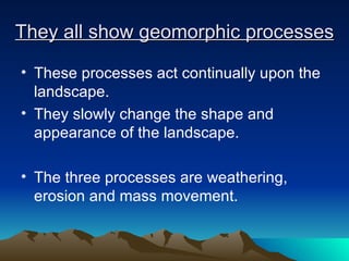 Geomorphic Processes | PPT