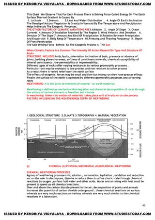 Geomorphic process | PDF
