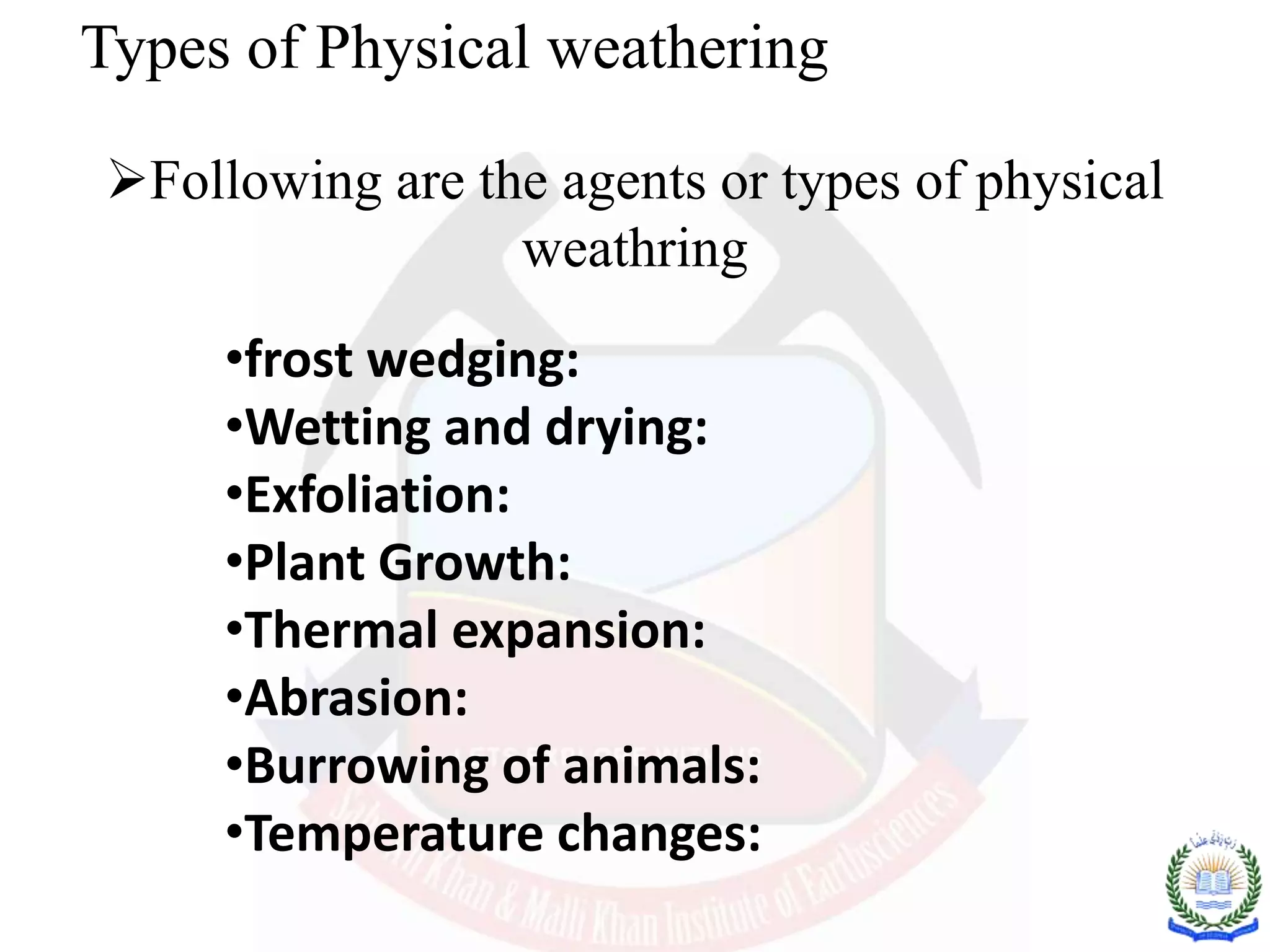 Weathering & it types | PPTX