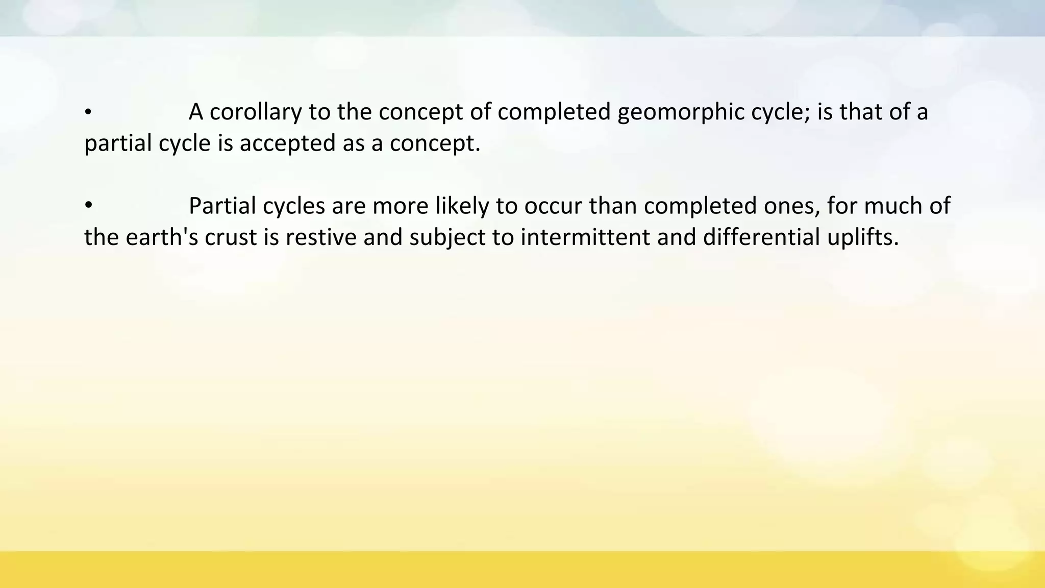 concepts of Geomorphology by Thornbury | PPTX