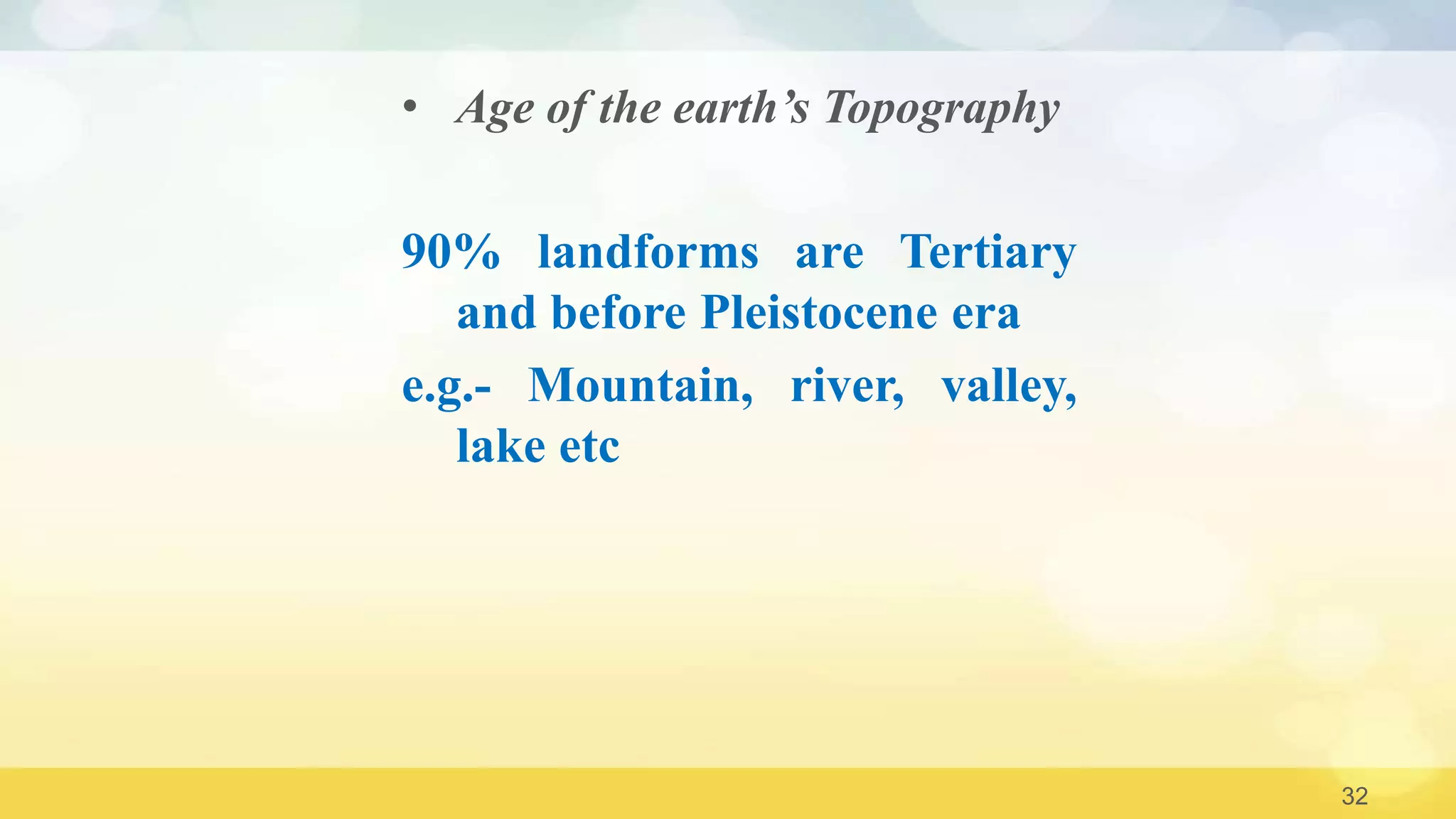 concepts of Geomorphology by Thornbury | PPTX