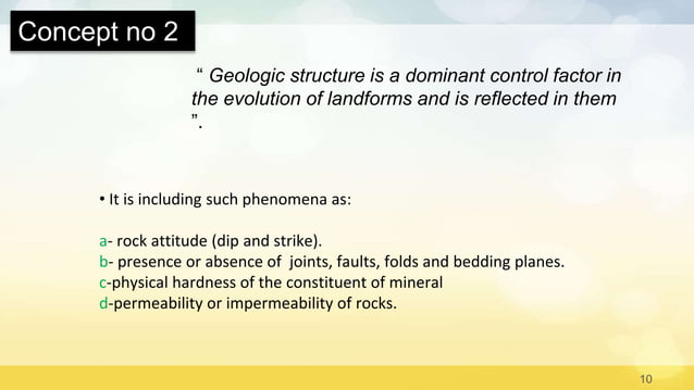 concepts of Geomorphology by Thornbury | PPTX