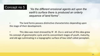 concepts of Geomorphology by Thornbury | PPTX