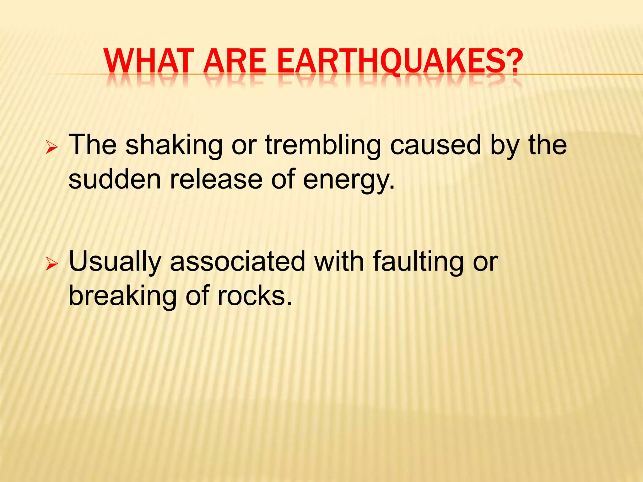 EARTHQUAKE | PPTX