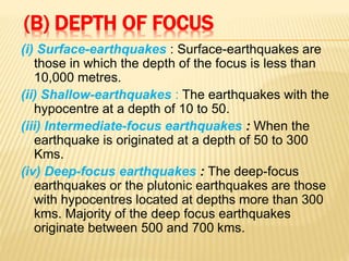 Deep Focus Earthquake