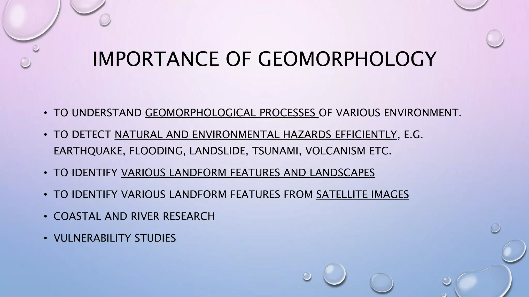 Geomorphology and landforms | PPTX