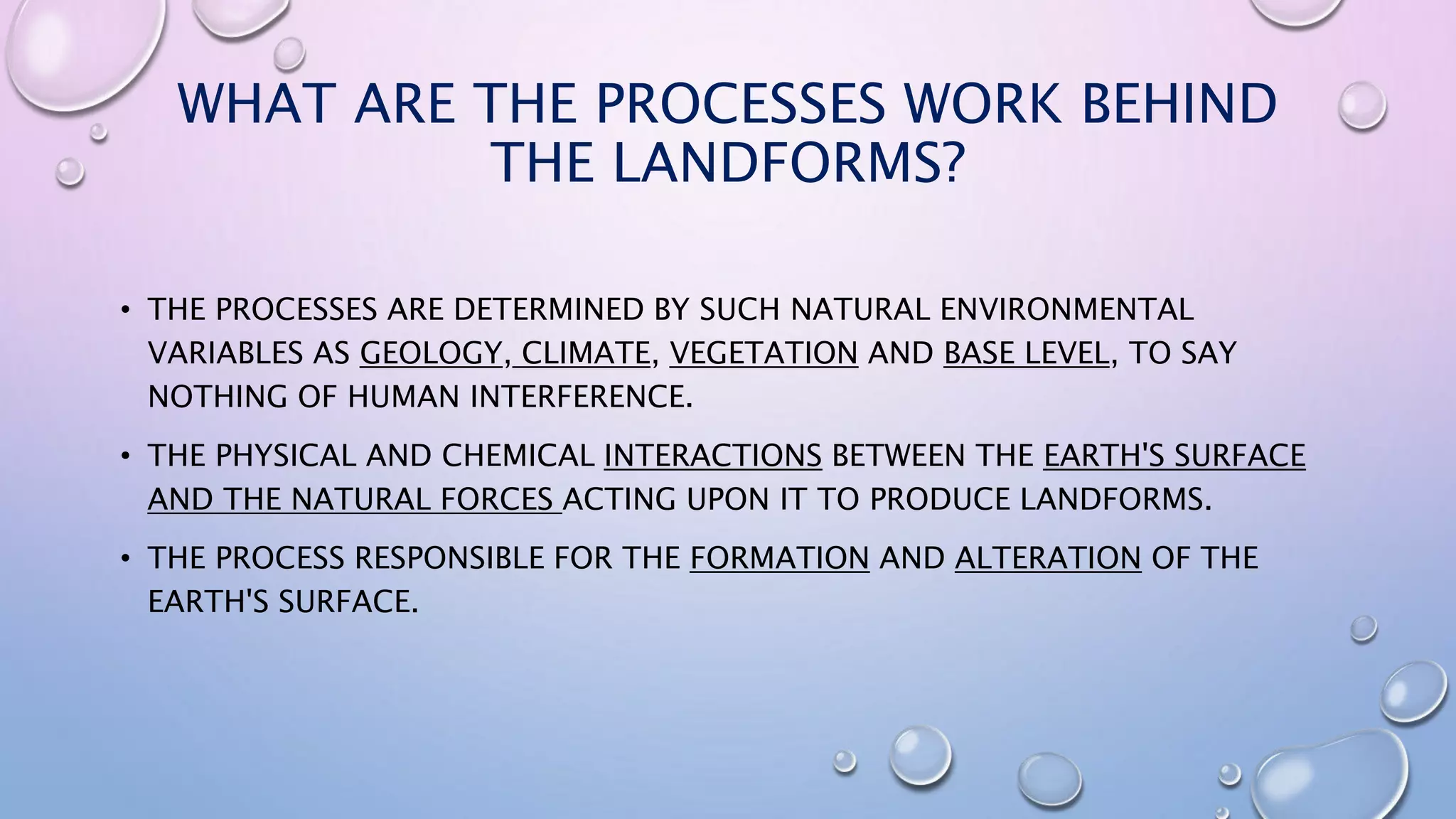 Geomorphology and landforms | PPTX