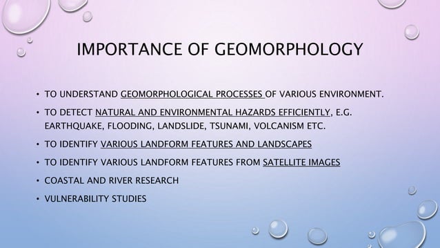 Geomorphology and landforms | PPTX