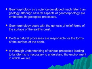 Geomorphology applications | PPT