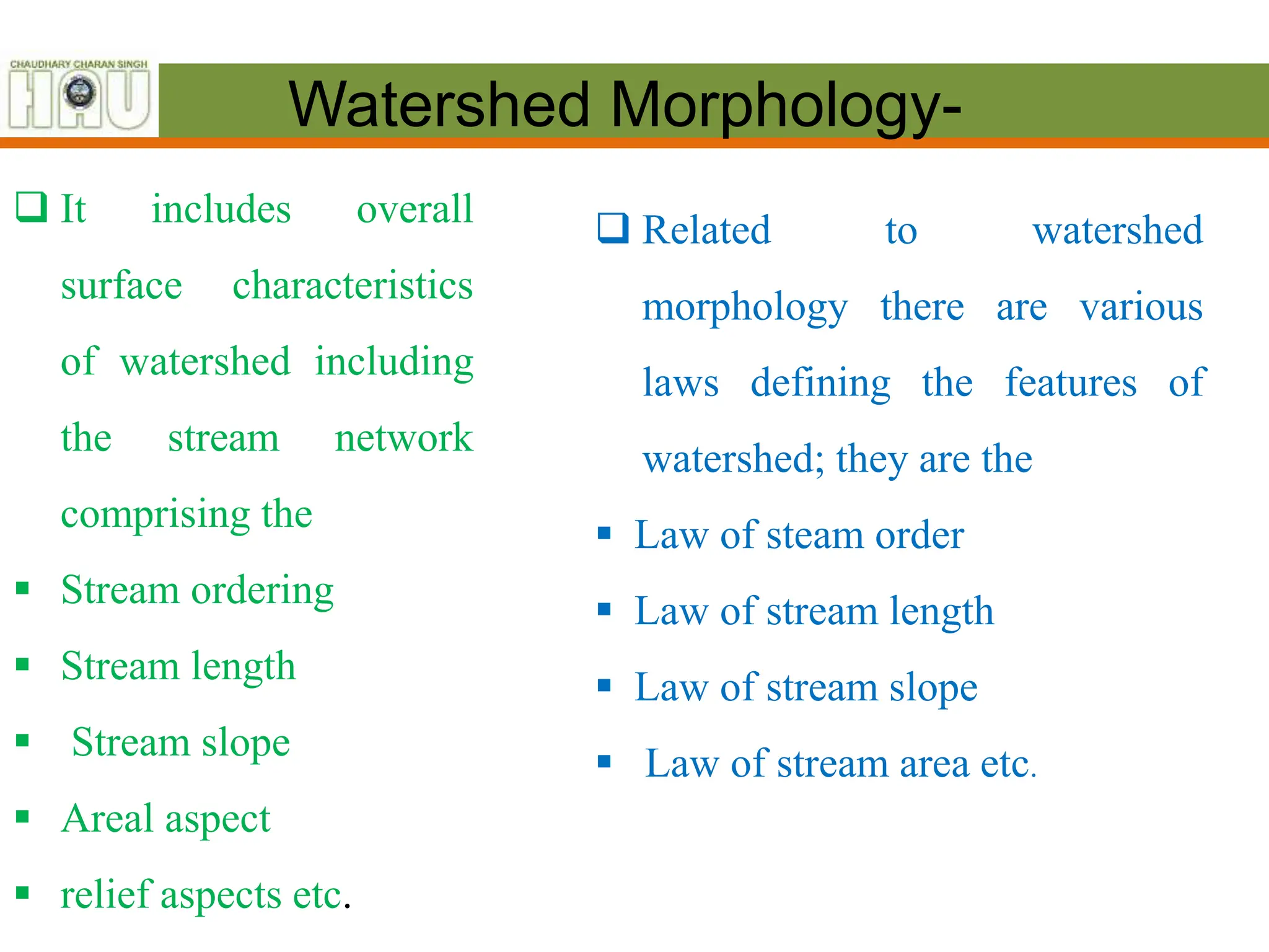 Geomorphology of Watershed.ppt