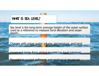 Geomorphology Power Point Presentation on Sea level changes in ...