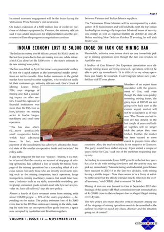 Geonesis - Indian Mining and Exploration update, November Issue ...