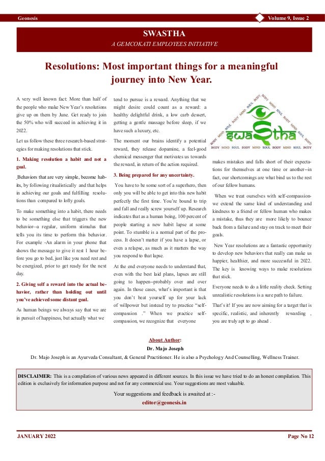 Geonesis january 2022 | PDF