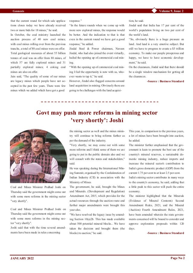 Geonesis january 2022 | PDF