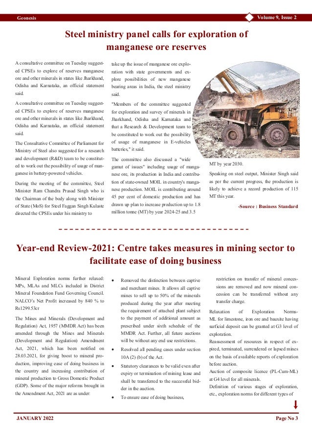 Geonesis january 2022 | PDF