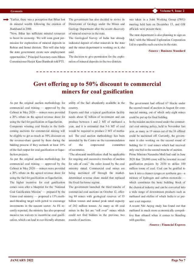 Geonesis january 2022 | PDF