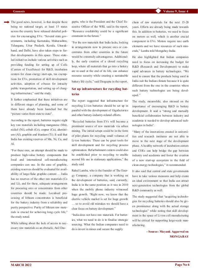 Geonesis March 2022 | PDF