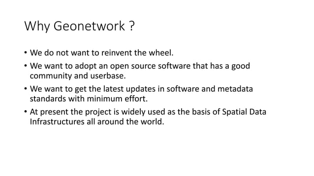 Geonetwork overview | PPT