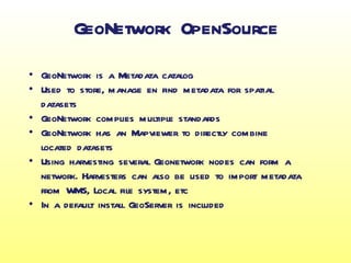 GeoNetwork workshop introduction mapwindow conference 2012 Velp | PPT | Internet | Computing