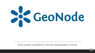 Geonode introduction | PPTX