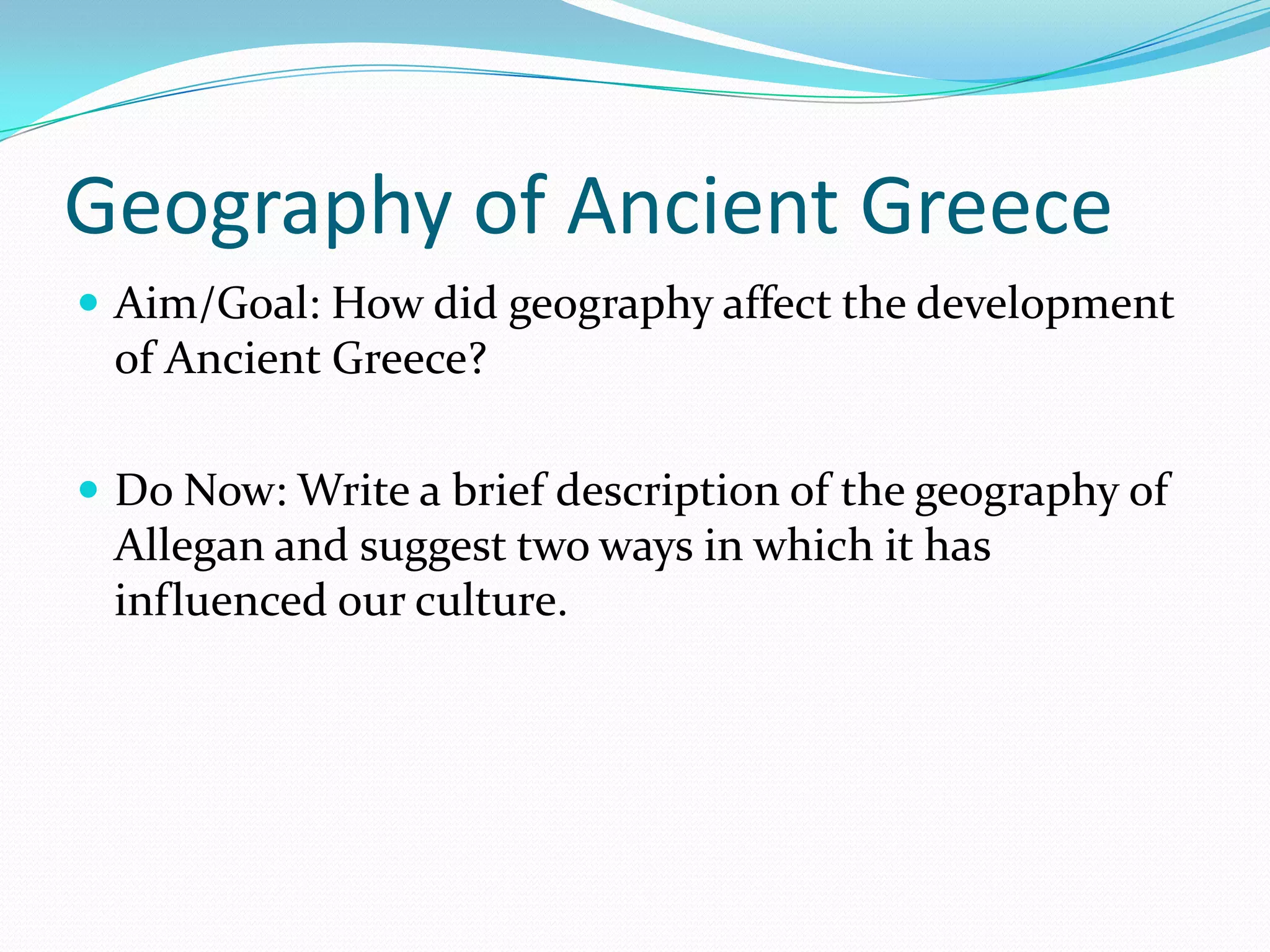 Geo of greece | PPTX