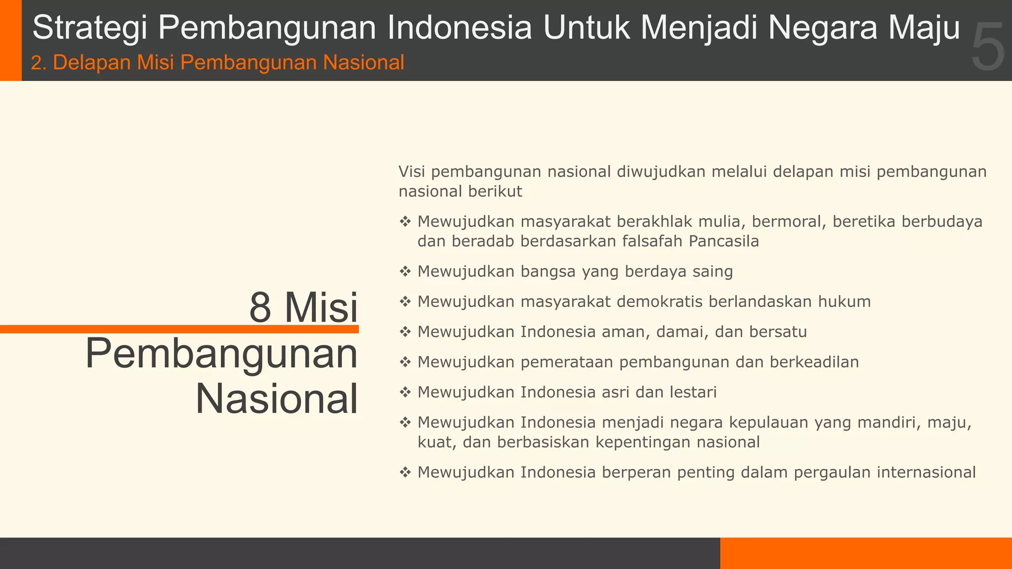 Startegi Pembangunan Indonesia Untuk menjadi negara maju | PPTX