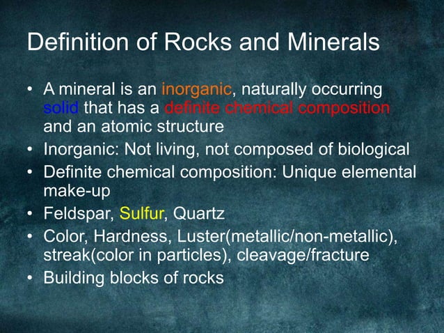 AS Level Physical Geography - Rocks and Weathering | PPTX